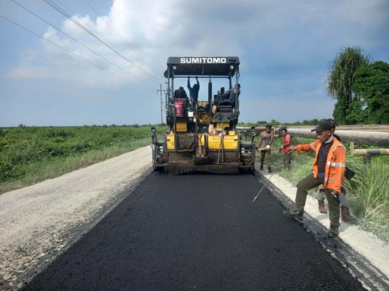 Tuntaskan Persoalan Infrastruktur, Pemprov Riau Perbaiki Ruas Jalan Provinsi di Bengkalis