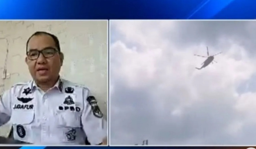 Enam Helikopter Water Booming Dikerahkan untuk Padamkan 1.073 hektare Karhutla di Riau