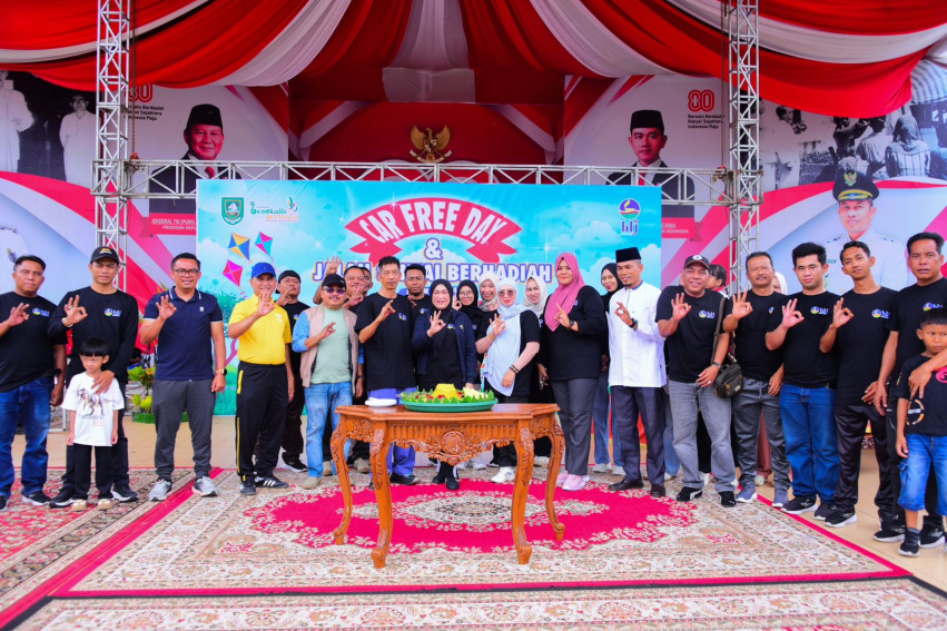 CFD HUT ke-24 PT BLJ Bengkalis Dipadati Warga, Jalan Santai hingga ...