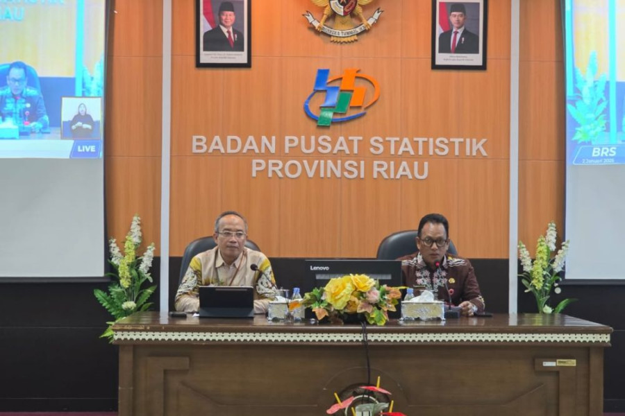 Diskominfotik Riau Beri Penghargaan pada BPS atas Penyajian Data ...