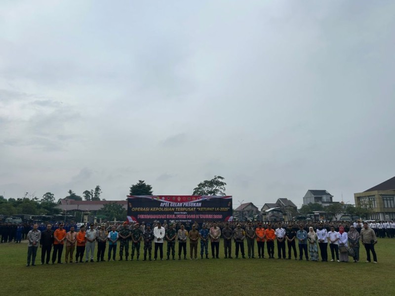 Gubri Pimpin Apel Kesiapan Operasi Ketupat Lancang Kuning 2025