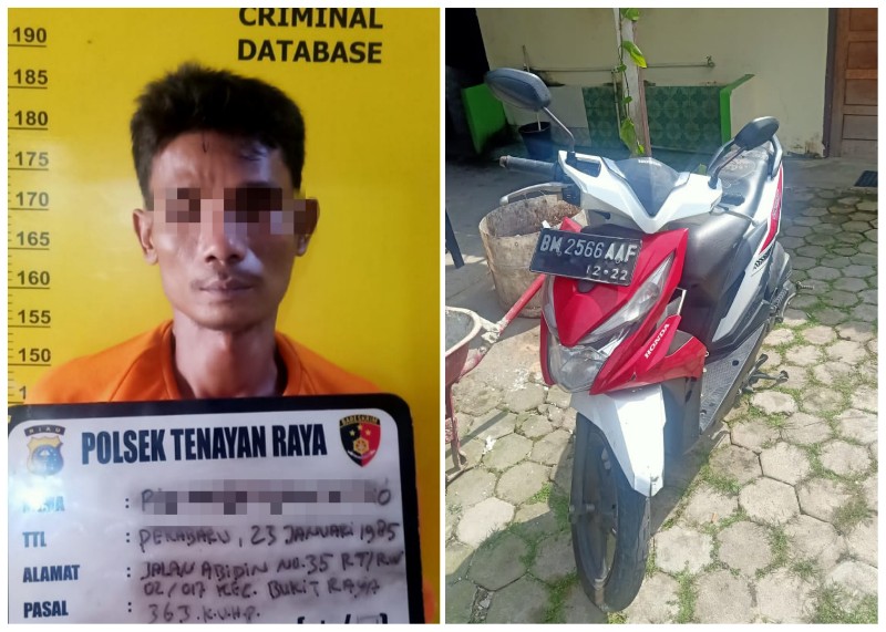 Sudah 2 Kali Masuk Bui, Residivis Pelaku Curanmor di Tenayan Raya Ditangkap