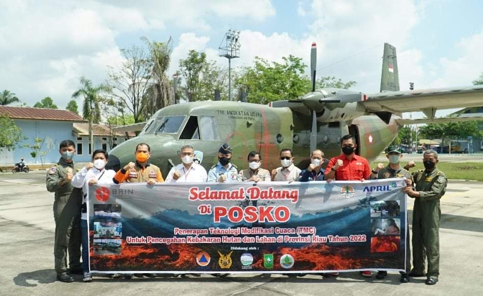 Upaya Pencegahan Karhutla di Riau, PT RAPP Ikuti Operasi TMC