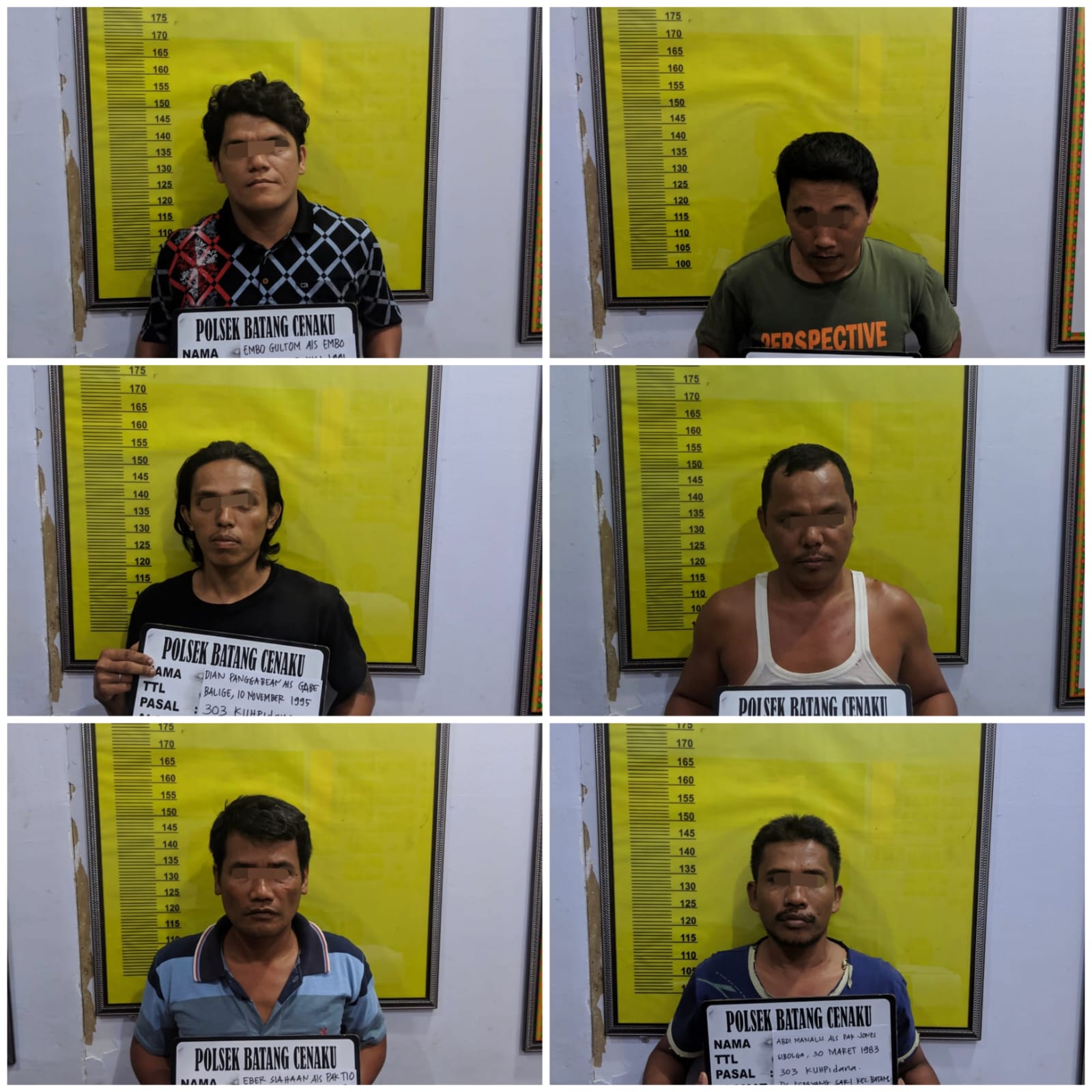 Asyik Main Remi, 6 Warga Batang Cenaku Ditangkap Polisi