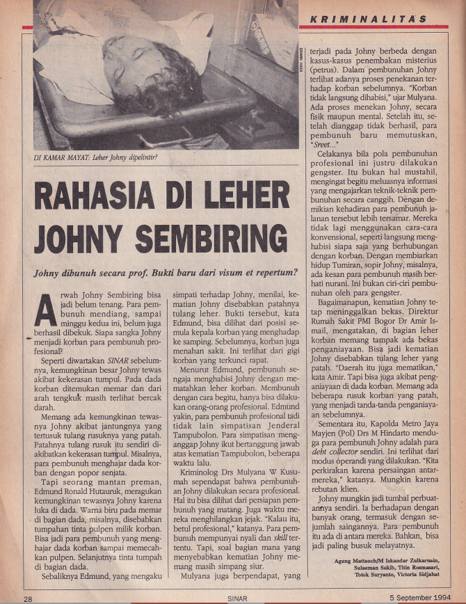 Ketika "Bapak Debt Collector Indonesia" Dibunuh Secara Misterius